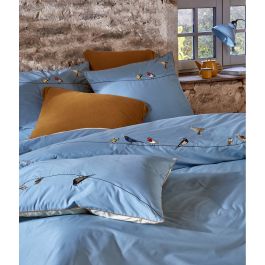 Embroidered duvet cover